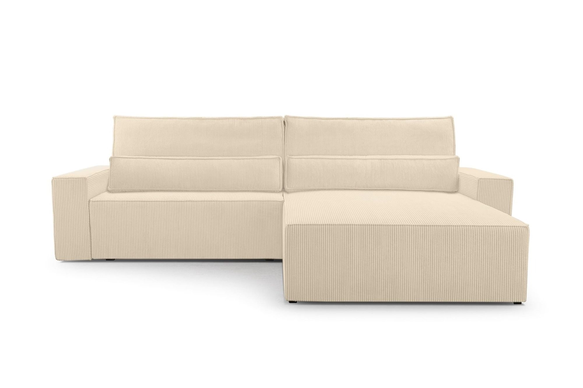 Cord Ecksofa Beige Denver