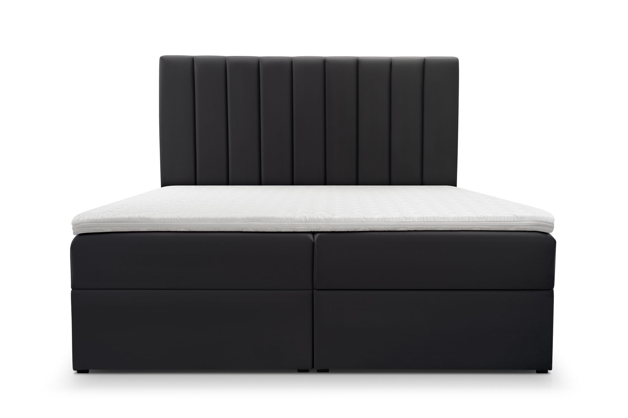 Boxspringbett 160x200 - Bett 01 - Cappuccino (TRINITY 5)