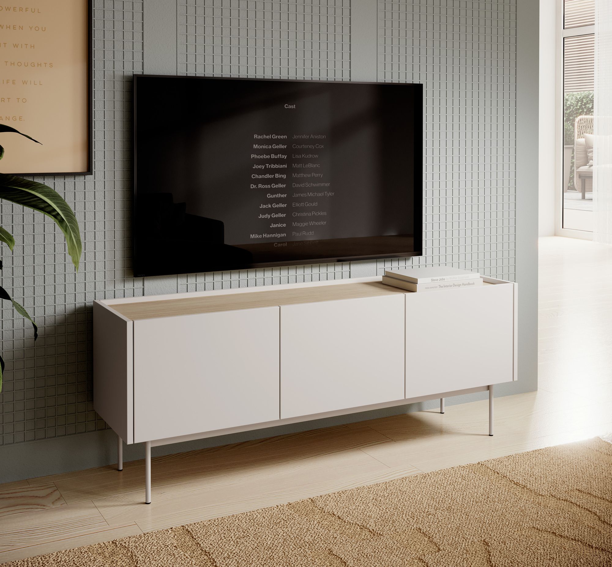 MOBLO Mobel Online Shop Mobel fur jedes Zuhause TV Board Zinnia RTV 144 Kaschmir